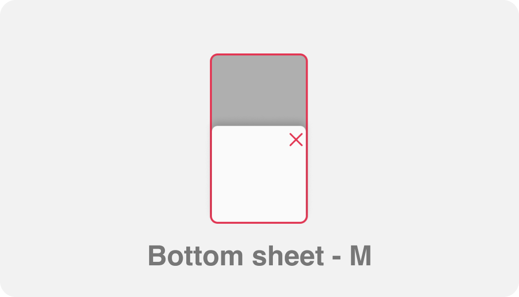 Bottom sheet – M | P.UI（プイ）