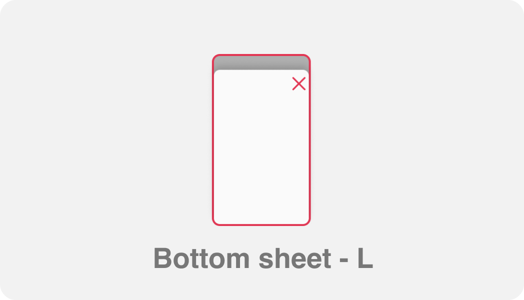 Bottom sheet – L | P.UI（プイ）
