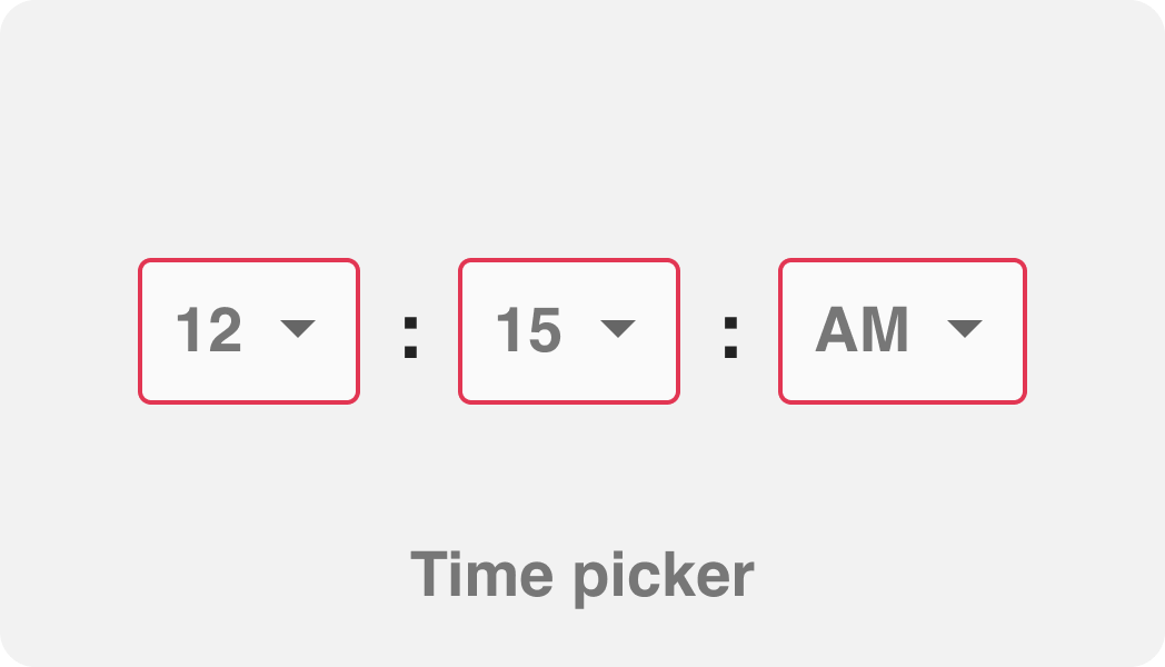 Time picker | P.UI（プイ）