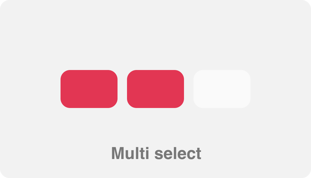 Multi select | P.UI（プイ）